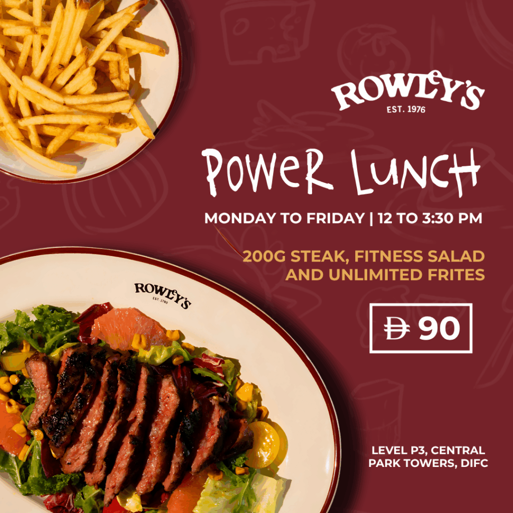 Rowley’s Steakhouse Dubai | Steakhouse Near Me with Burj Khalifa Views