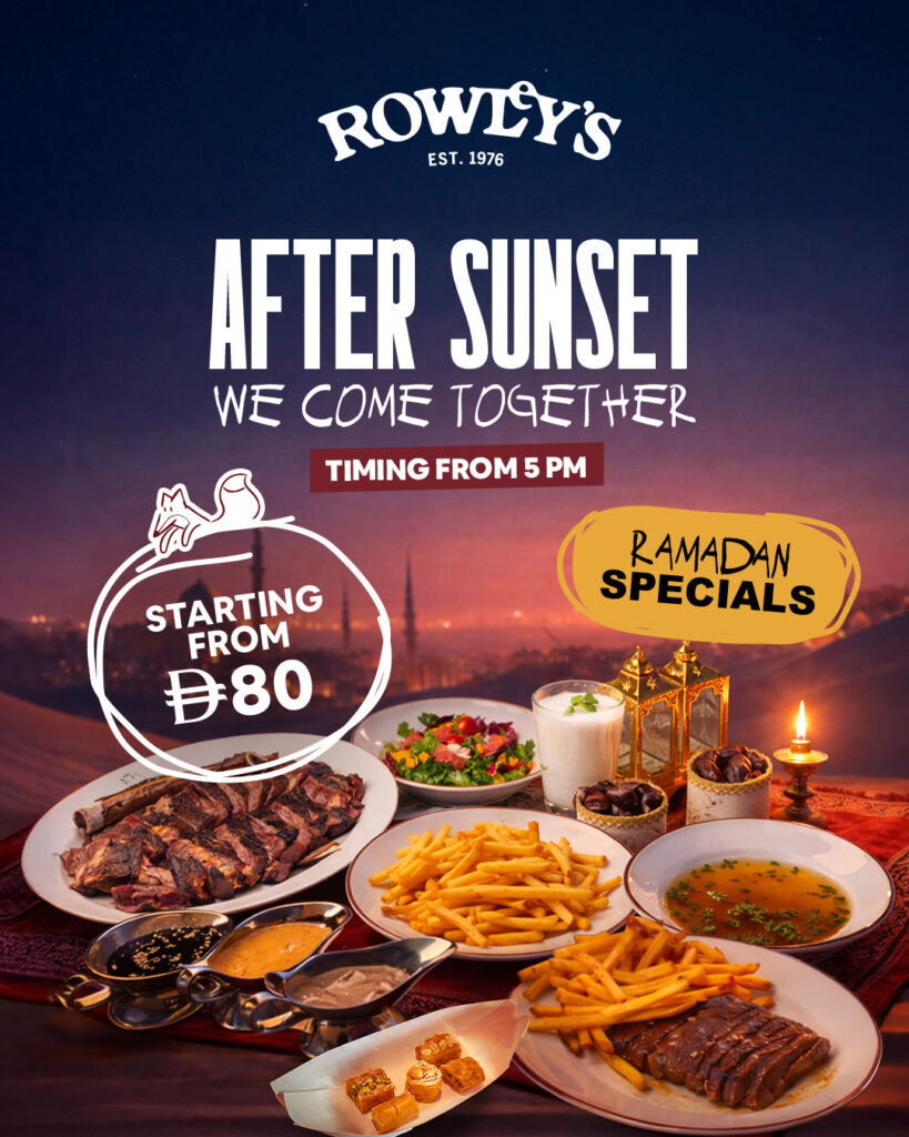 Where to Have Iftar in Dubai This Ramadan - Rowley's Restaurant